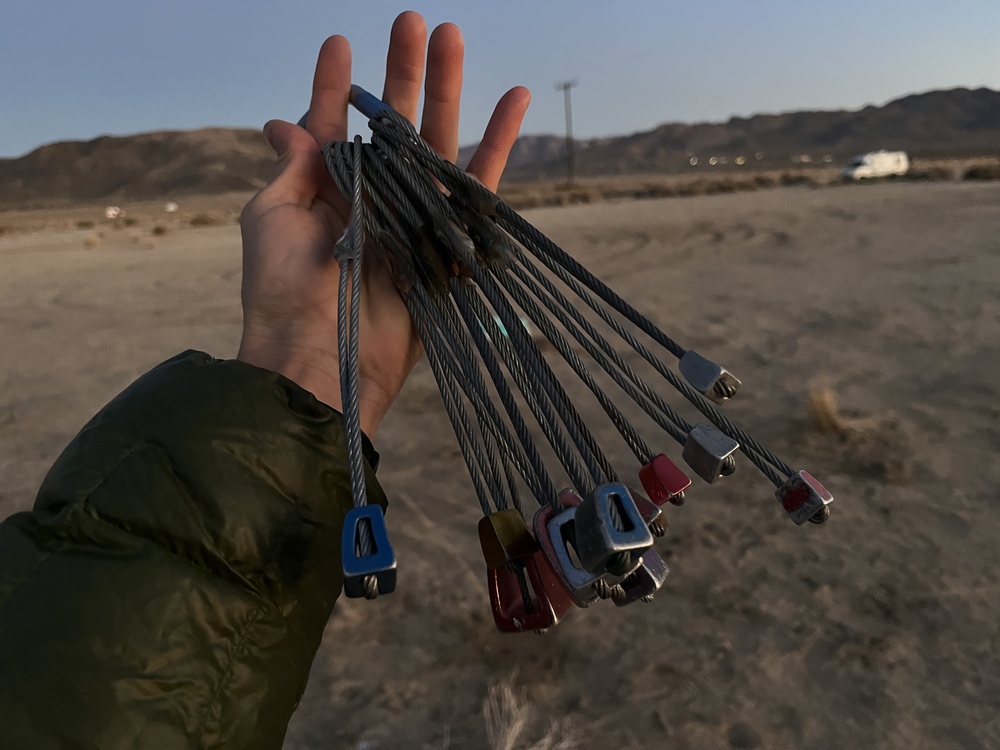 FS: TC Pros, C4 cams, BD stoppers, 40m lead line