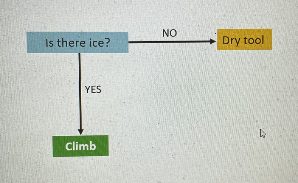 Ice assessment flowchart