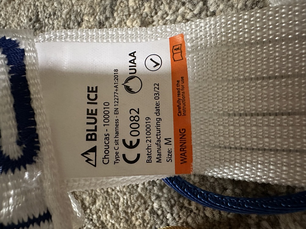 FS: Mountaineering Harnesses (Beal, Blue Ice). Brand new