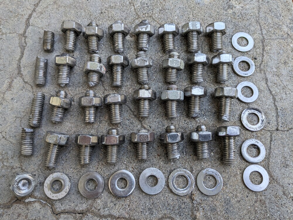 Plated steel bolts: Corrosion on the embedded portion of the bolt