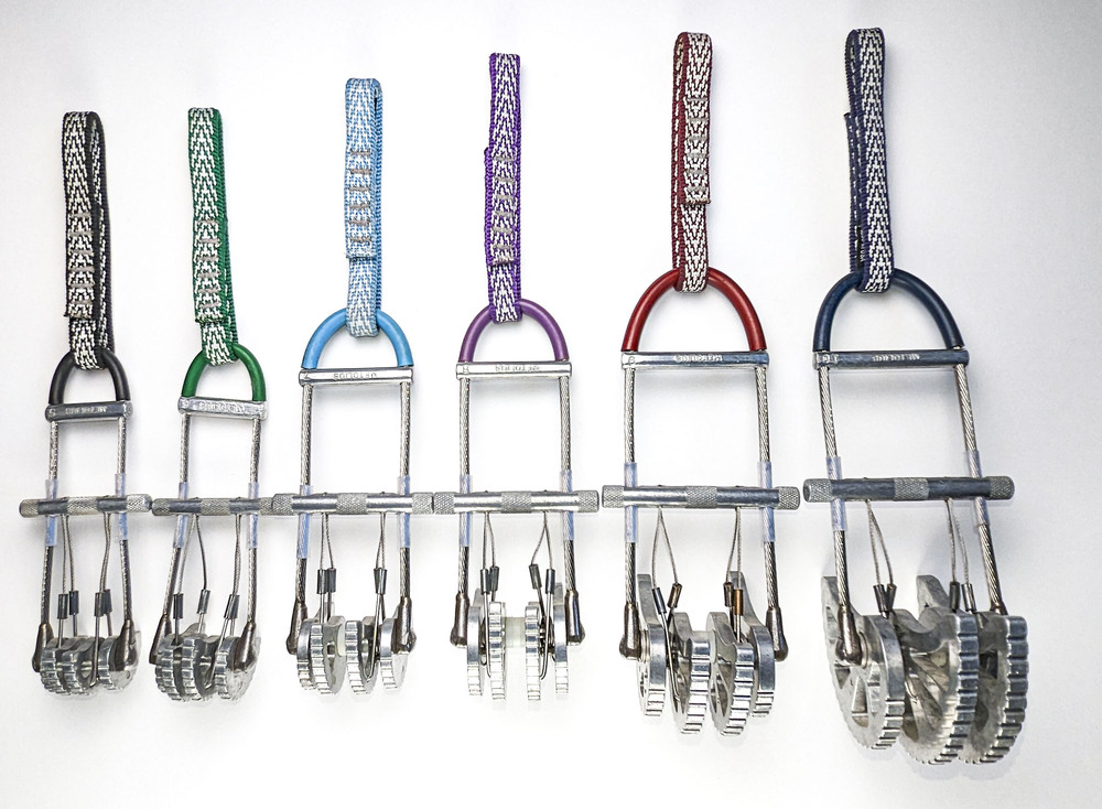 Full Metolius TCU/Power Cam and BD Stopper Trad Rack For Sale