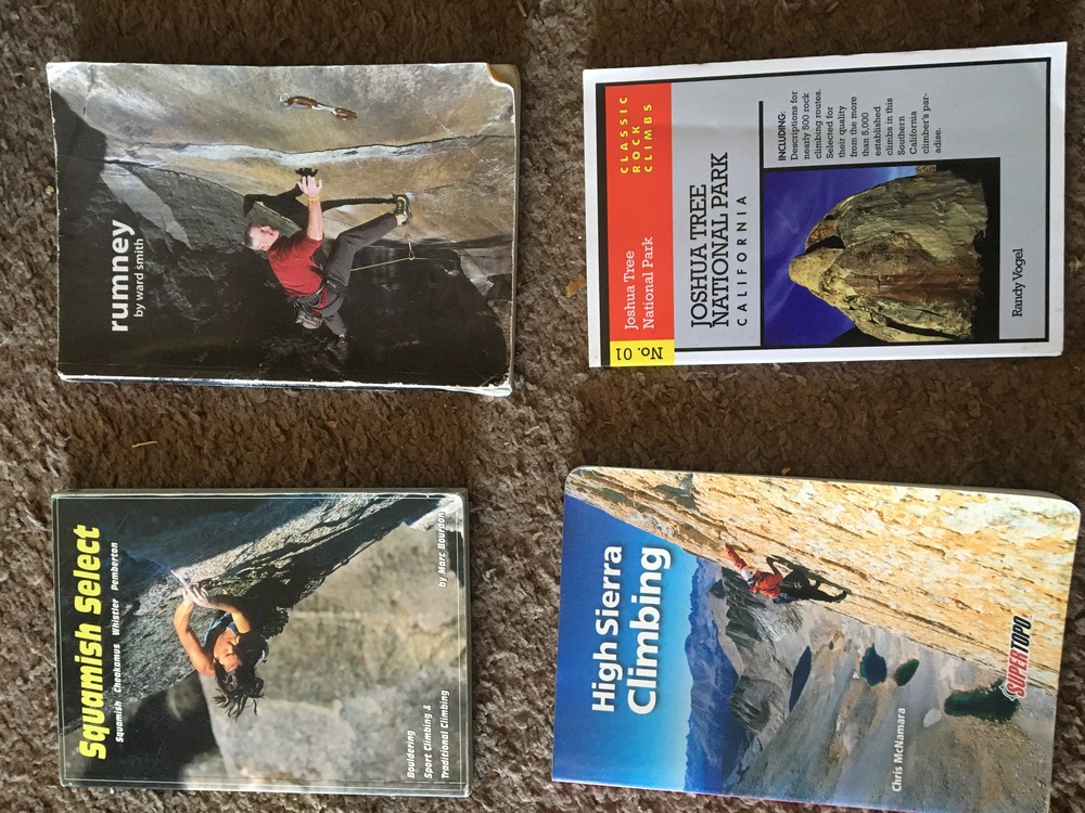 FS: guidebooks, bouldering east and west, others