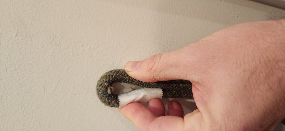 how bruised is too much for a climbing rope?