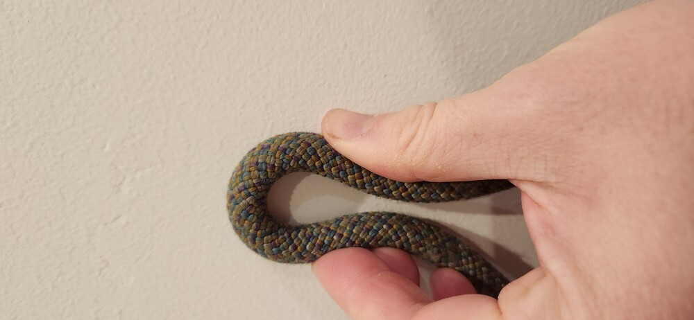 how bruised is too much for a climbing rope?