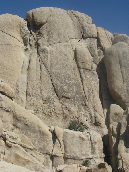Rock Climb White Bread Fever, Joshua Tree National Park