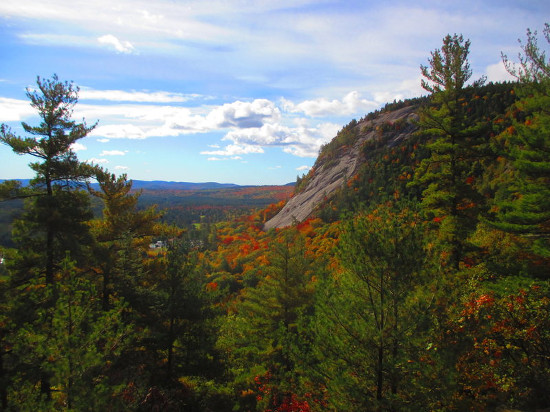 Whitehorse in Fall Color as taken from Cathedral Ledge. Oct 2015.