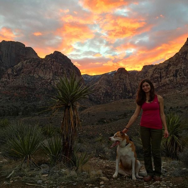 Kibo and I in Red Rocks