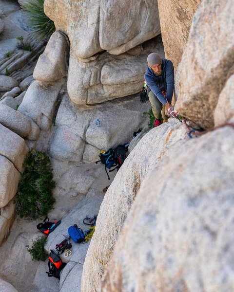 Rock Climb The Flue, Joshua Tree National Park