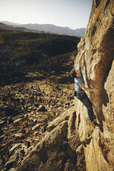 Kevin Capps on the lower crux.