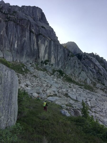 The wonderful alpine area at the top