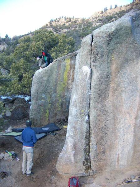 Adrian trying to dry out the micro, micro-edge sidepull on Nez Perce ...