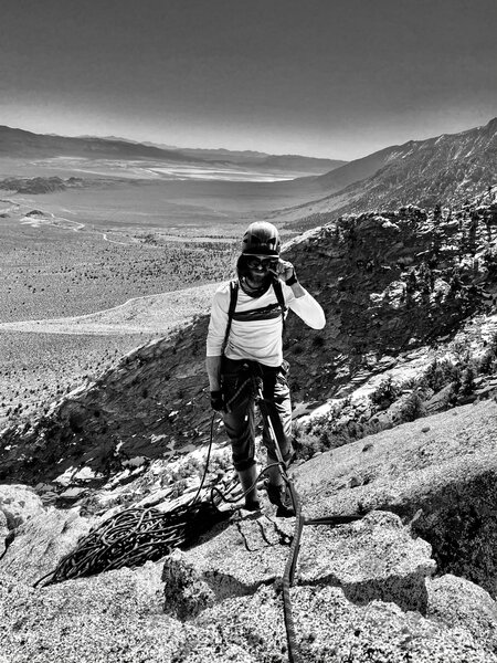 Rock Climbing in Hogback Buttress, Sierra Eastside