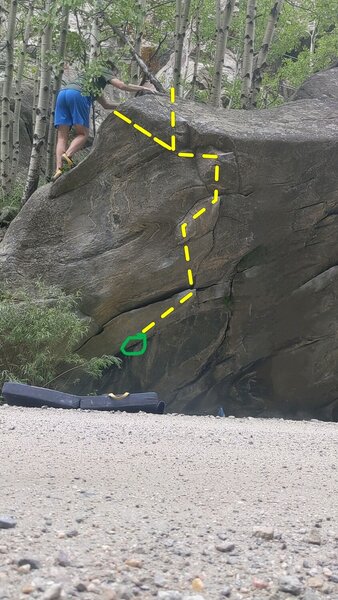 Climb Miracle Block - Low Left, Golden